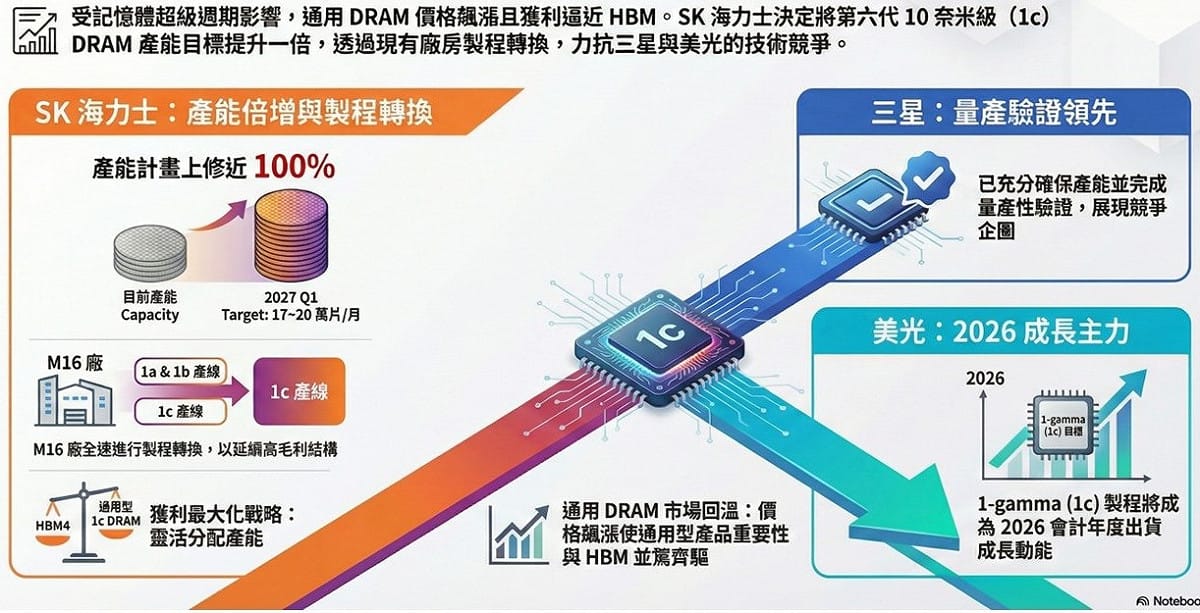 記憶體三大DRAM原廠 一圖看懂先進製程大戰 | 財經 | Newtalk新聞